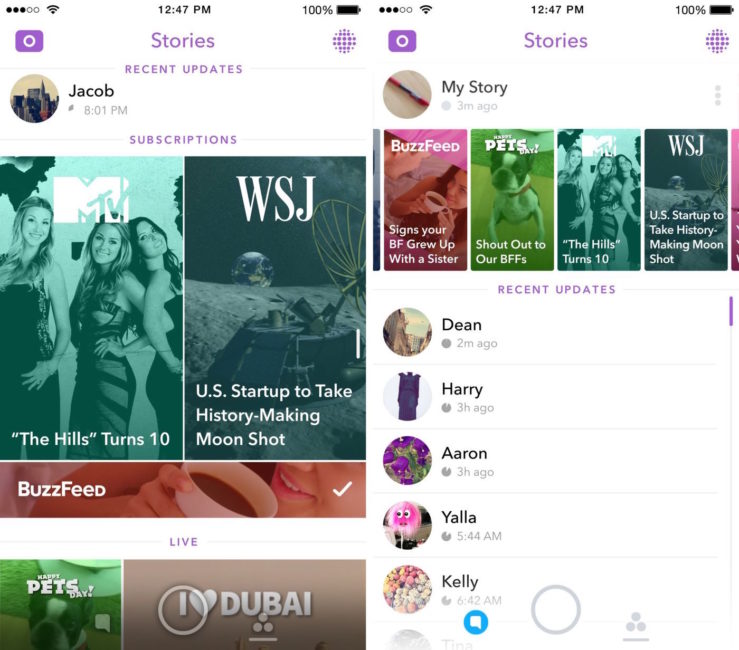 Snapchat change totalement le design des Stories et de Discover ...