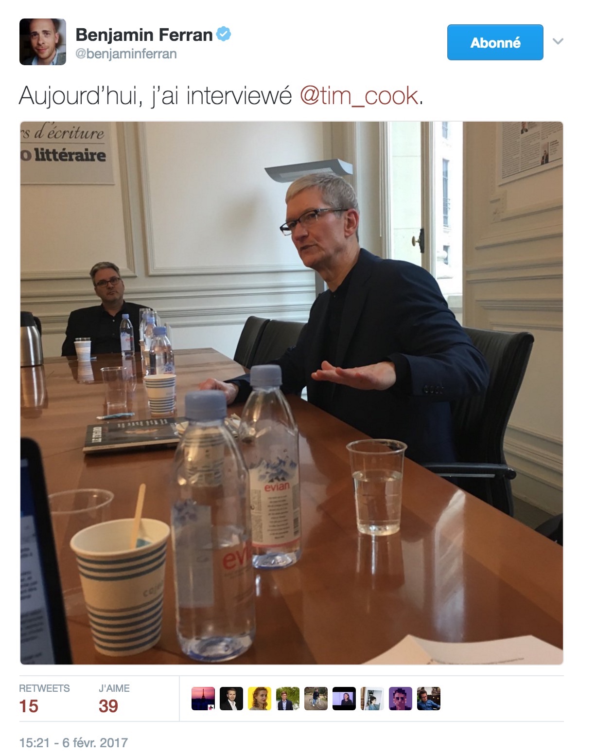 Résumé des visites de Tim Cook en France, dont le Mucem, Le Figaro et ...