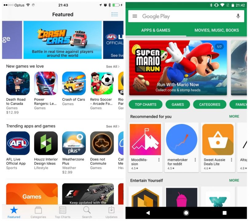 Comparaison en images : iOS 10 vs Android O - iPhoneAddict.fr