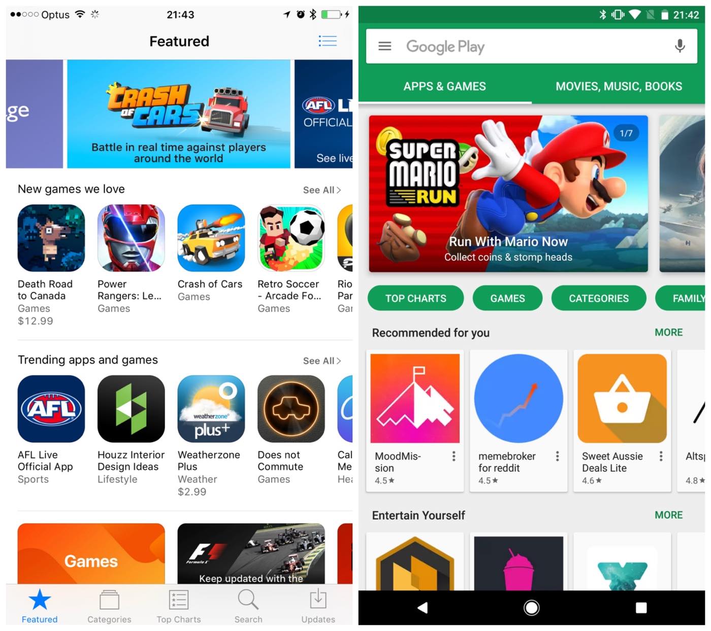 Comparaison en images : iOS 10 vs Android O - iPhoneAddict.fr