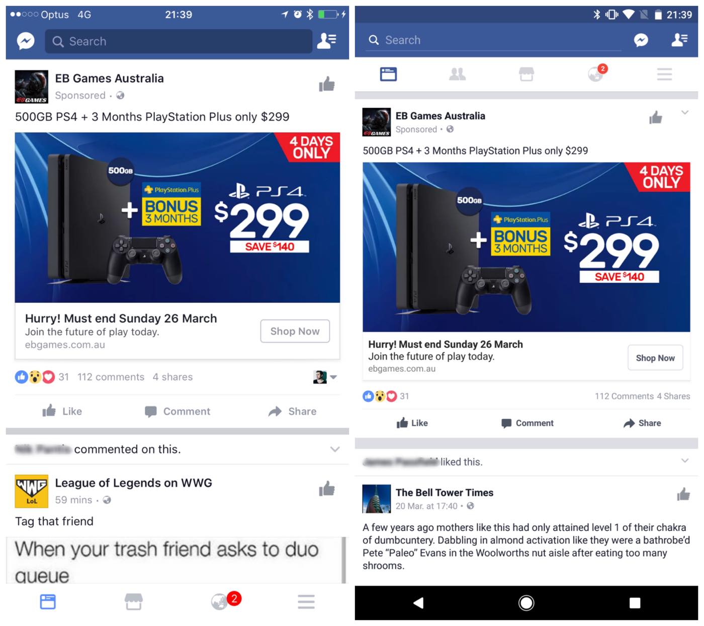 Comparaison en images : iOS 10 vs Android O - iPhoneAddict.fr