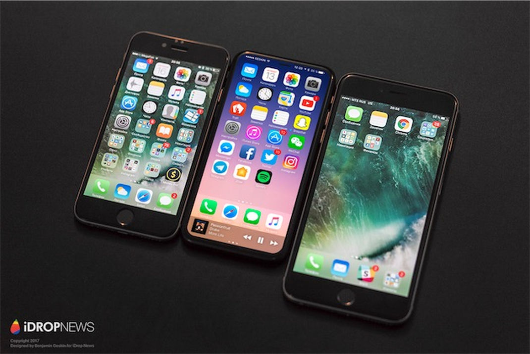 iPhone 8 : le Touch ID sous l'écran, et des rendus 3D sur la base de ...
