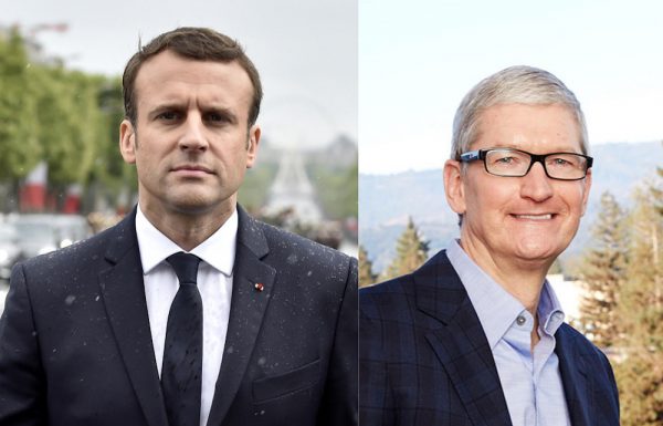 Emmanuel Macron a échangé avec Tim Cook pour la protection des mineurs ...