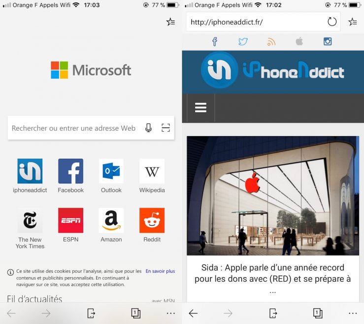 Microsoft rend disponible son navigateur Edge sur l'App Store en ...