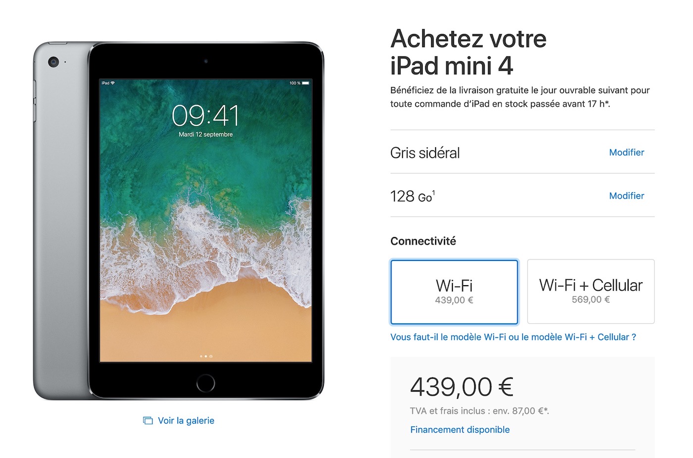 Apple baisse le prix de l'iPad mini 4 - iPhoneAddict.fr