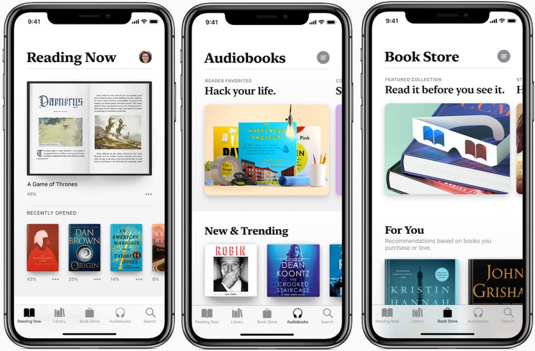 iOS 12 : Apple propose un aperçu d'Apple Books qui "inspirera un amour ...