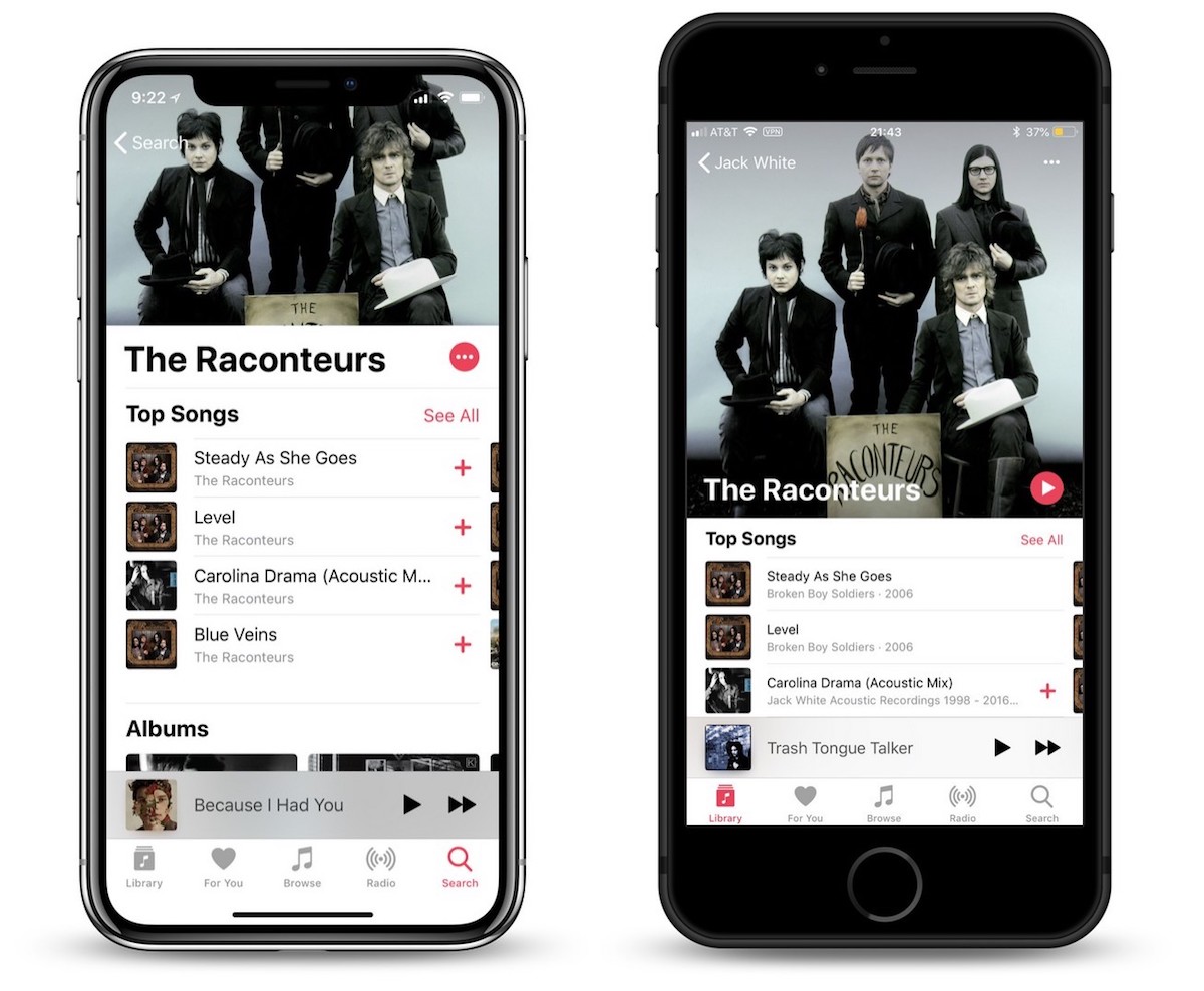 Apple Music sur iOS 12 : nouveau design pour la page des artistes et ...