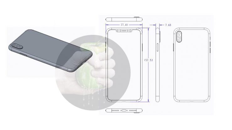 iPhone de 2018 : des rendus et schémas avec les dimensions des trois ...