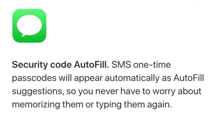 iOS 12 : plus besoin de retenir les codes de vérification reçus par SMS ...