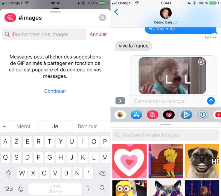 iMessage : Apple propose (enfin) son app #images pour les GIF en Europe ...