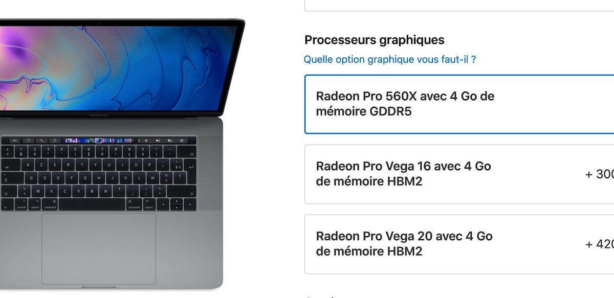 MacBook Pro 15 pouces : la configuration avec les puces graphiques ...