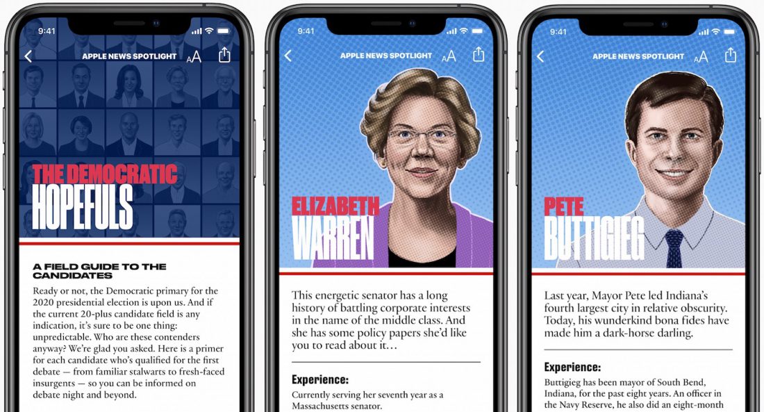 Apple News va parler politique avant les élections américaines de 2020 ...