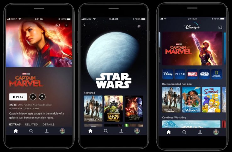 Premier aperçu de l'application Disney+ sur iPhone, iPad et Apple TV ...