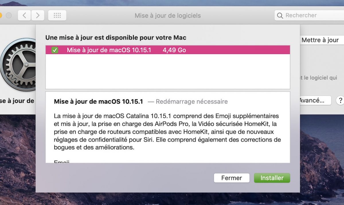 macOS 10.15.1 est disponible en version finale | iPhoneAddict.fr