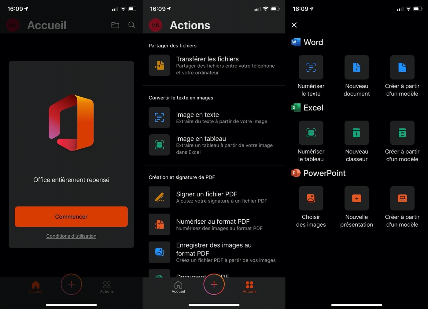 Microsoft Office sur iPhone : l'application unifiée avec Word, Excel et ...