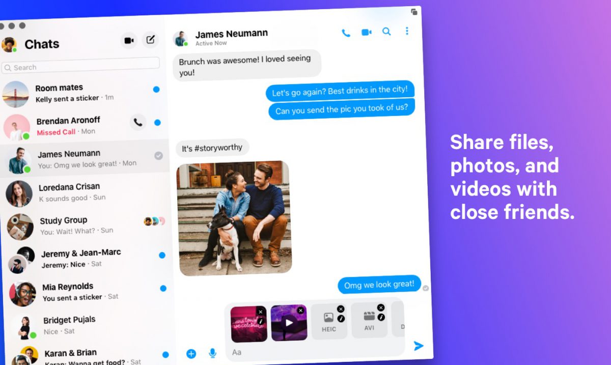 L'application de Facebook Messenger est disponible sur Mac ...