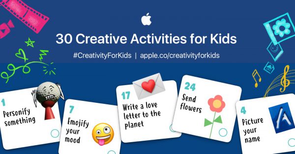 Apple propose 30 activités créatives pour divertir les enfants ...
