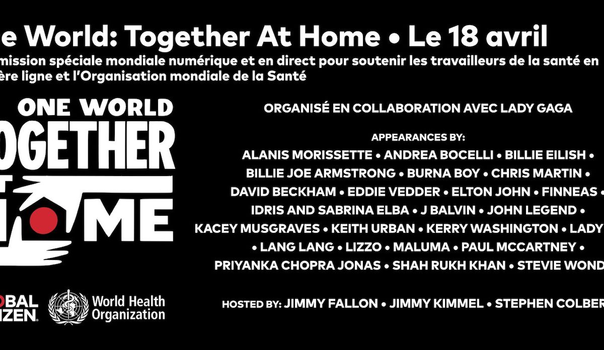 Apple va diffuser le concert "One World: Together At Home" et fait un ...
