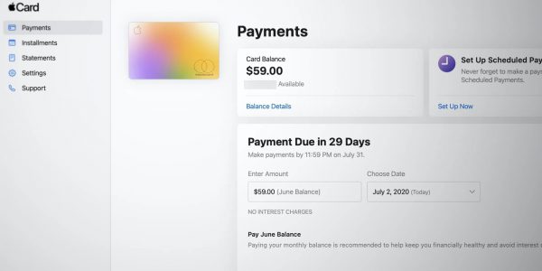 Apple lance un site pour gérer son Apple Card, payer les factures et ...