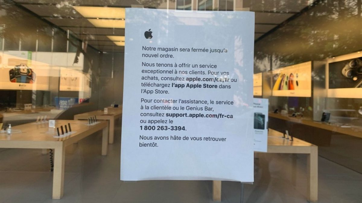 L'Apple Store de Montréal soudainement fermé à cause d'un rebond de la ...
