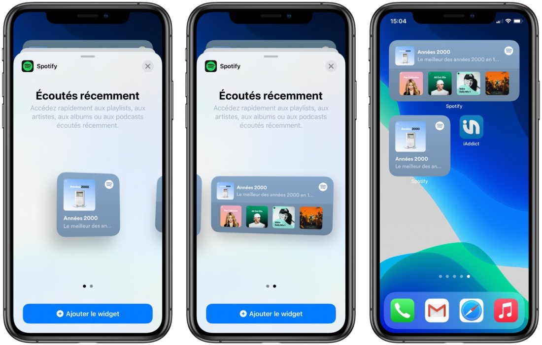 Spotify : les widgets pour iOS 14 sont disponibles - iPhoneAddict.fr