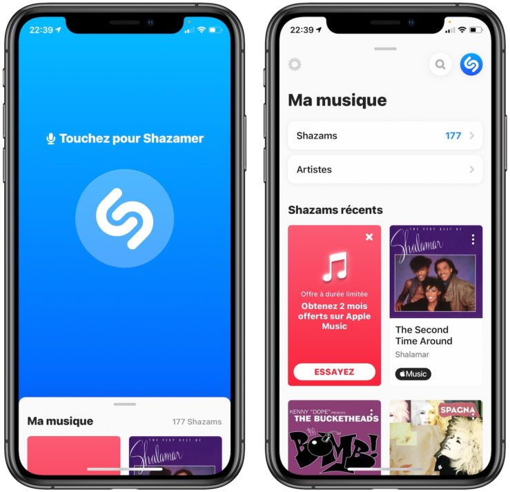 Shazam arrive sur le Web et se met à jour sur iOS - iPhoneAddict.fr