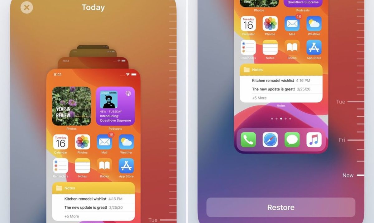 Time Machine sur iOS : et pourquoi pas ? (concept) - iPhoneAddict.fr