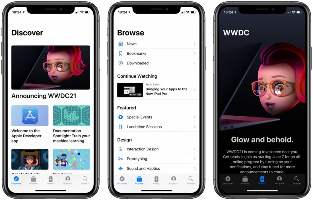 Apple met à jour son app Developer après l'annonce de la WWDC 2021 ...