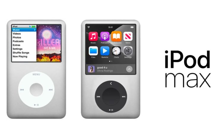 iPod Max compatible Apple Music Lossless : le concept qui plaira aux ...