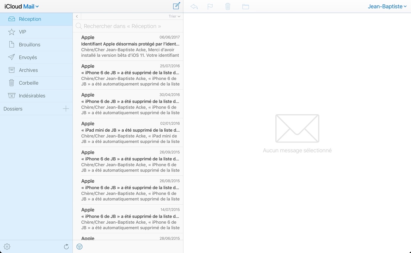 iCloud Mail change d'interface sur le Web - iPhoneAddict.fr