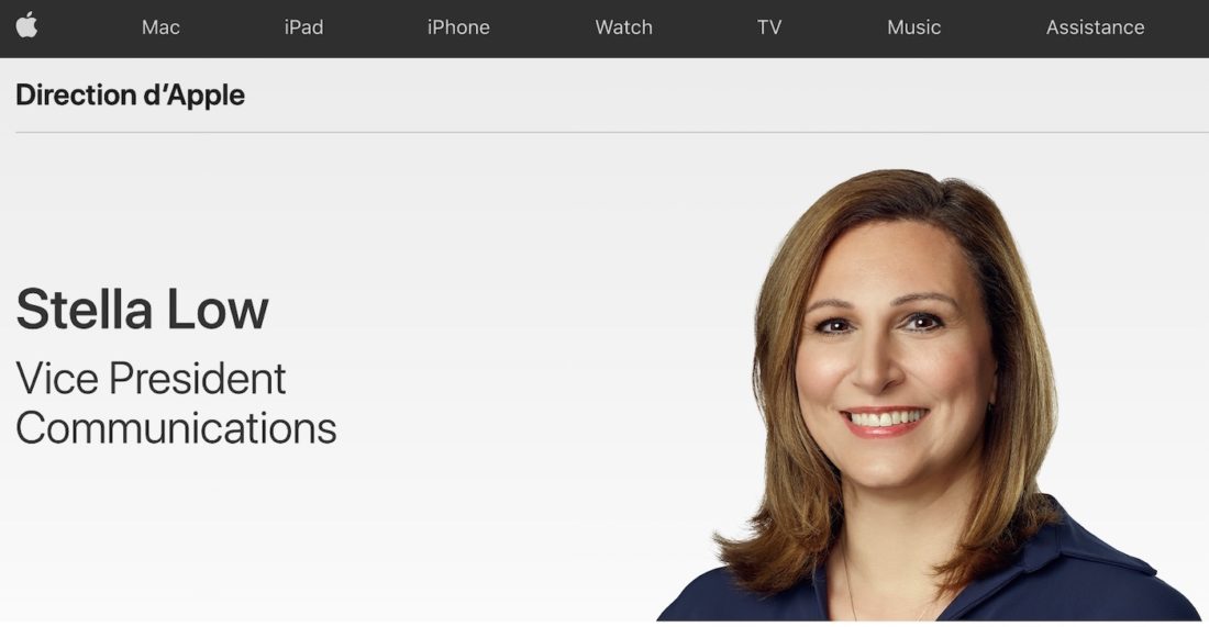 Apple présente Stella Low, sa nouvelle vice-présidente des ...