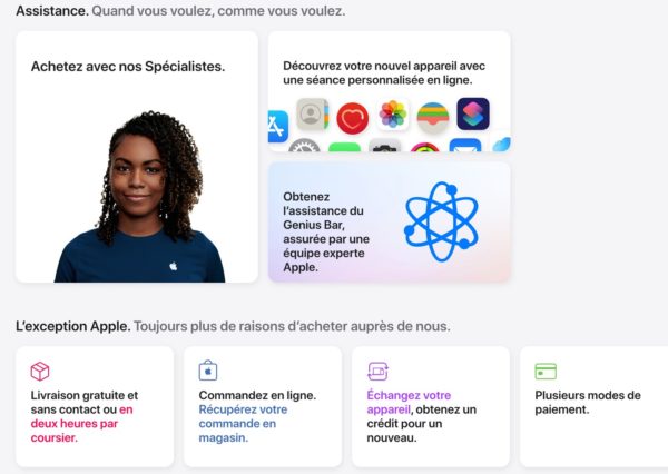L'Apple Store en ligne change d'interface et gagne un onglet Store ...