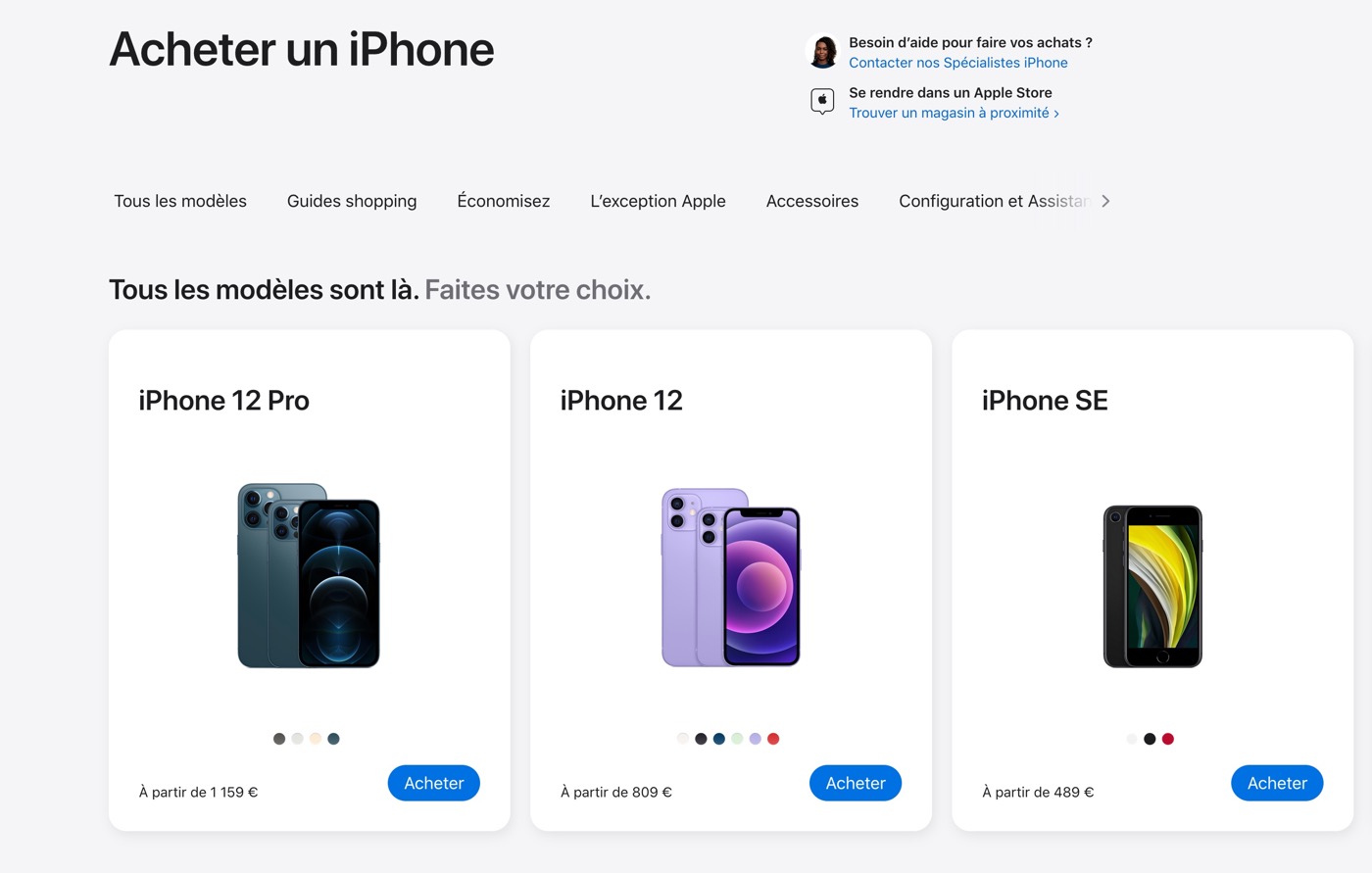L'Apple Store en ligne change d'interface et gagne un onglet Store ...
