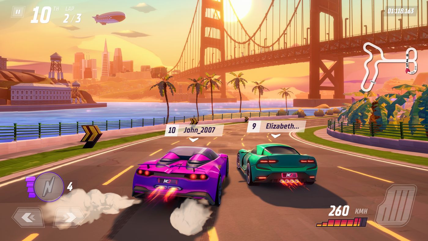 Horizon Chase 2 pied au plancher sur iOS (sortie Apple Arcade ...