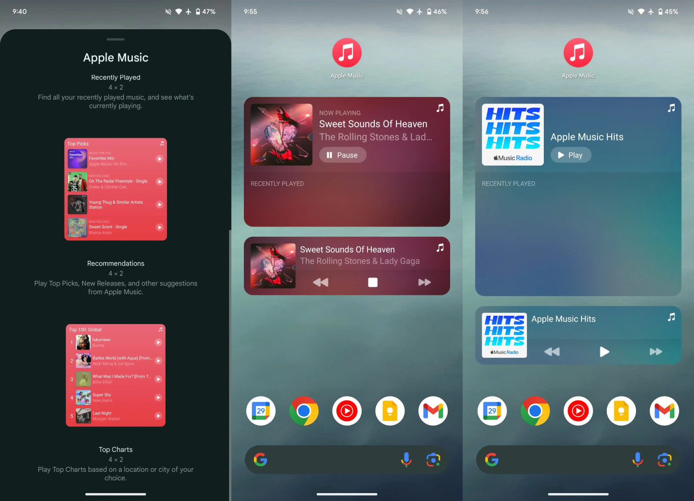 Apple Music sur Android va ajouter des widgets similaires à iOS 17 et d ...