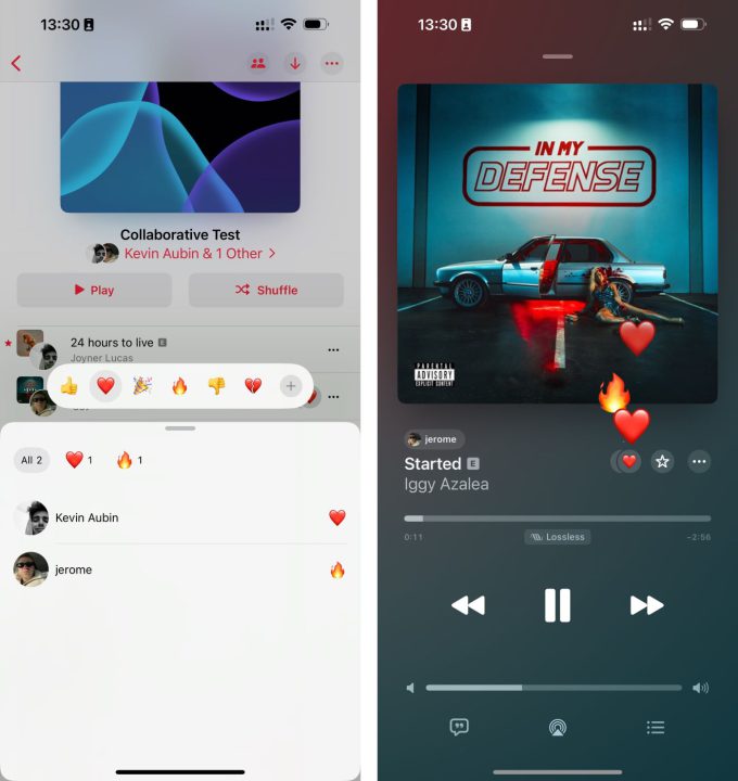 iOS 17.3 et Apple Music : des réactions par emoji sont disponibles avec ...