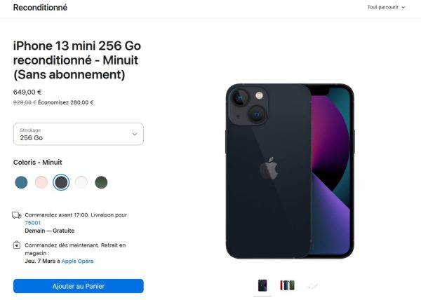 Apple vend de nouveau des iPhone reconditionnés en France (refurb ...