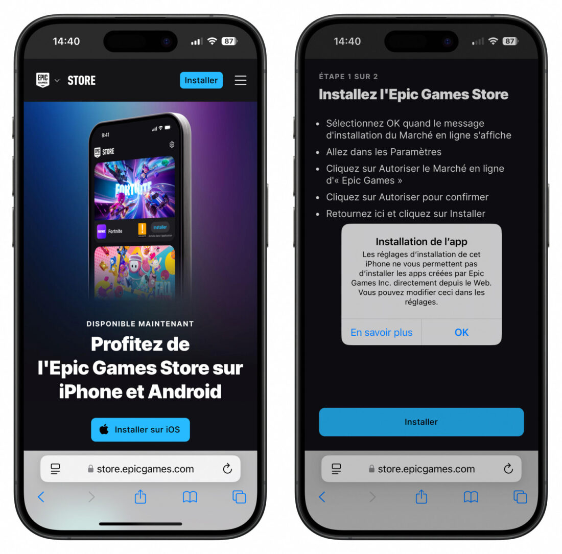 Comment installer Fortnite et l’Epic Games Store sur iPhone ...