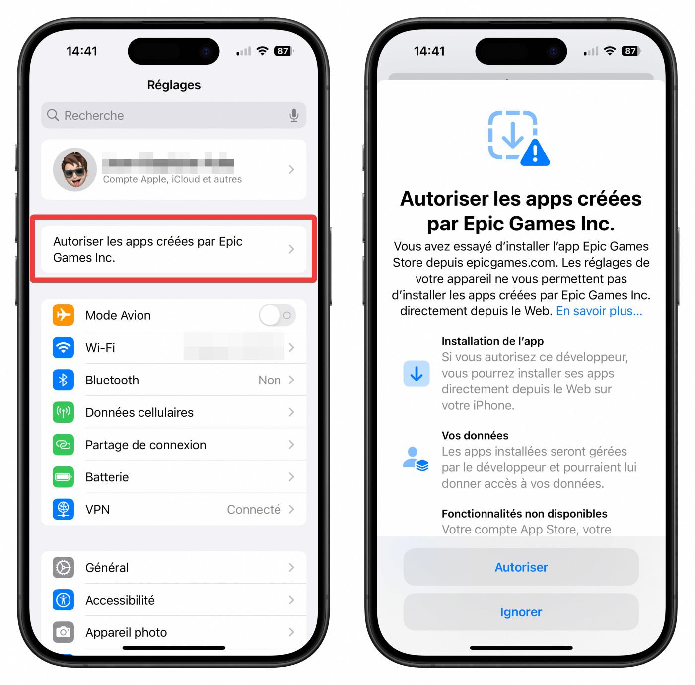 Comment installer Fortnite et l’Epic Games Store sur iPhone ...
