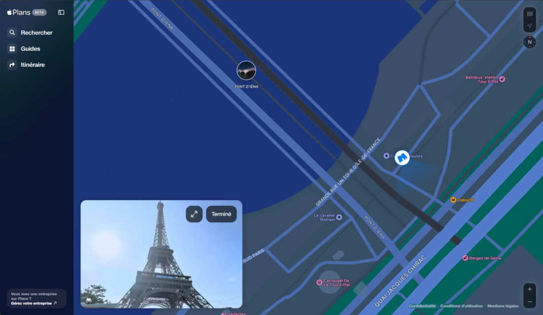 Apple Plans sur le Web ajoute son équivalent de Street View avec Vue à ...
