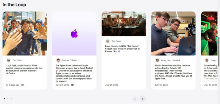 In the Loop : Apple se met à centraliser les réseaux sociaux de ses ...
