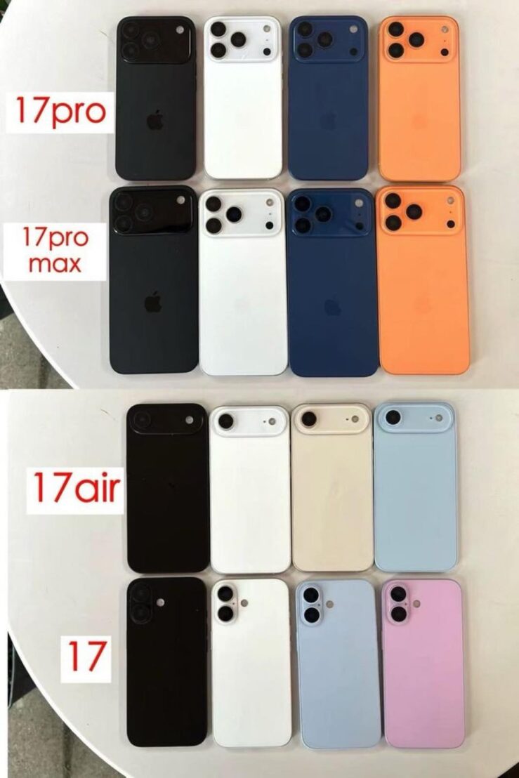 iPhone 17 : les nouveaux coloris se dévoilent, dont du orange... et du ...