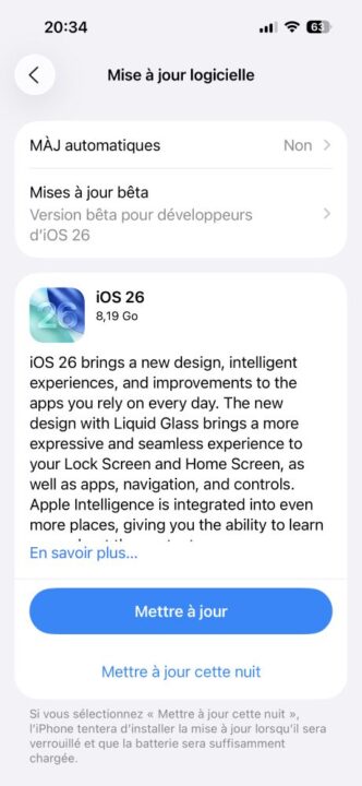 iOS 26 : la release candidate est disponible - iPhoneAddict.fr