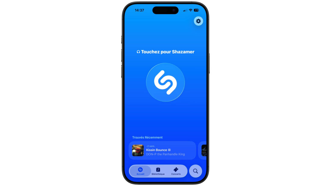 Shazam se met à jour avec l'interface Liquid Glass pour iOS 26 ...