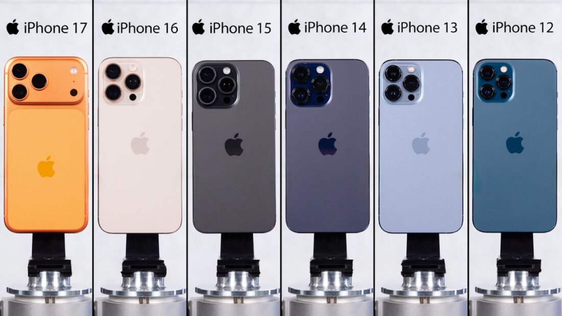 Une vidéo compare les performances des iPhone 17 vs 16 vs 15 vs 14 vs ...