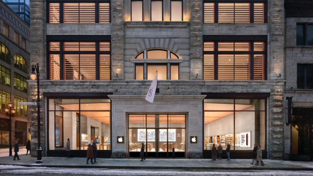 Apple dévoile les photos de son nouvel Apple Store à Montréal ...